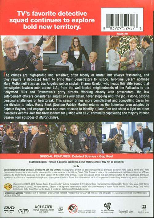 Major Crimes: The Complete Fourth Season (DVD 2015) | DVD Empire
