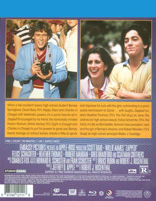 Zapped! (Blu-ray 1982) | DVD Empire