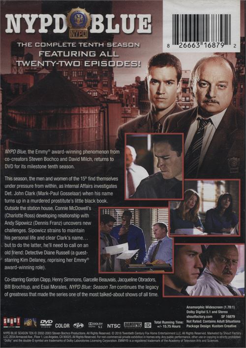 Nypd Blue: Season 10 (DVD 2002) | DVD Empire