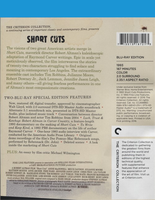 Short Cuts: Criterion Collection (Blu-ray 1993) | DVD Empire