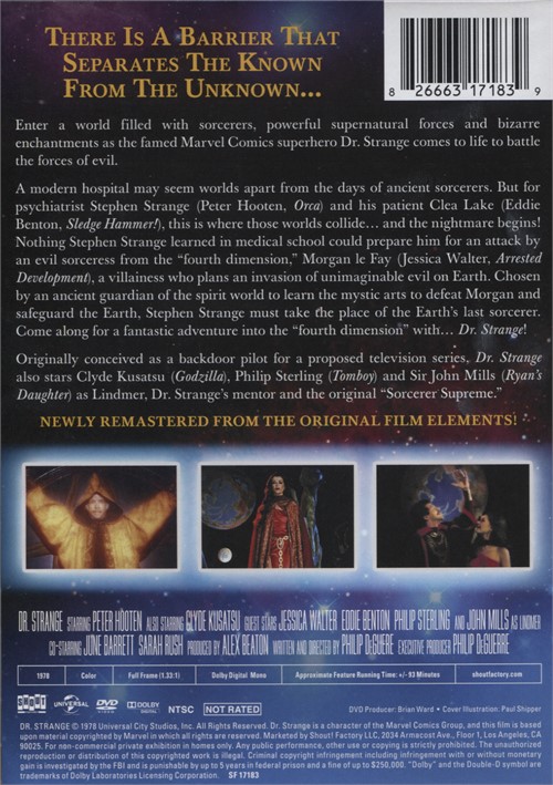 Dr. Strange (DVD 1978) | DVD Empire