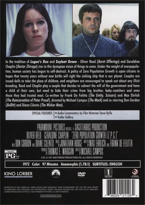 ZPG: Zero Population Growth (DVD 1972) | DVD Empire