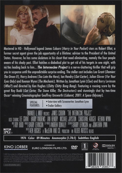 Internecine Project, The (DVD 1974) | DVD Empire