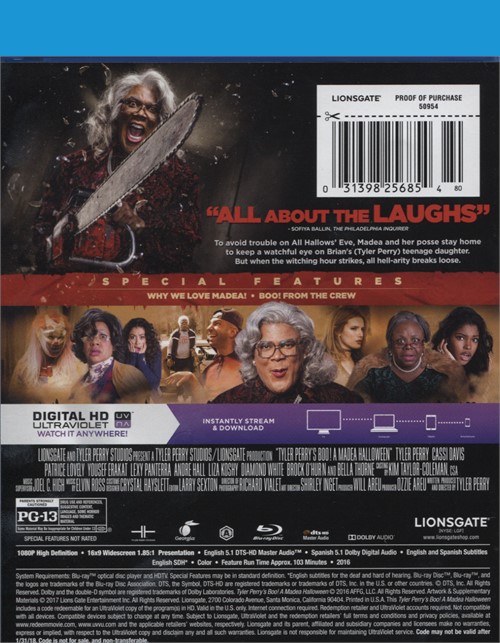 Boo! A Madea Halloween (Blu-ray + UltraViolet) (Blu-ray 2016) | DVD Empire