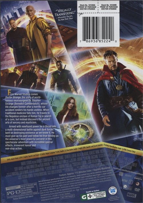Marvels Doctor Strange Dvd 2016 Dvd Empire