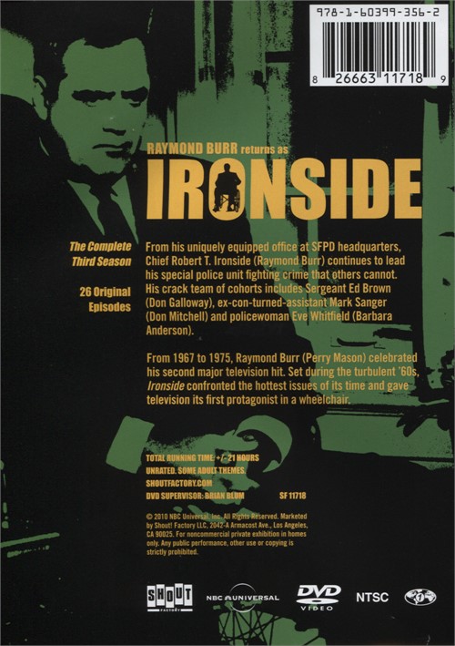 Ironside: Season 3 (DVD 2017) | DVD Empire