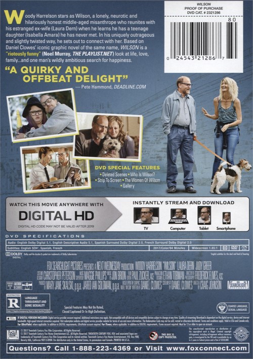 Wilson (DVD + UltraViolet) (DVD 2017) | DVD Empire