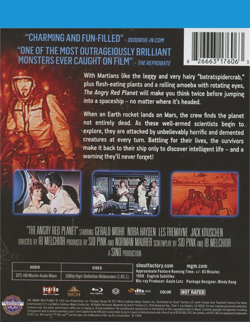 Angry Red Planet, The (Blu-ray 1959) | DVD Empire