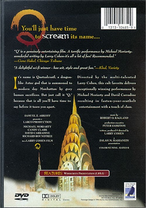 Q: The Winged Serpent (DVD 1982) | DVD Empire