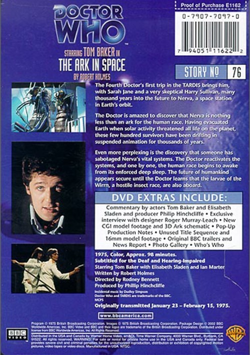 Doctor Who: The Ark In Space (DVD 1975) | DVD Empire