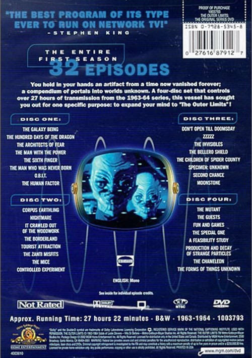 Outer Limits, The: The Original Series - Season 1 (DVD 1964) | DVD Empire