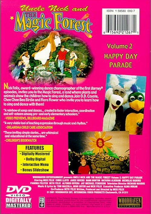 Uncle Nick And The Magic Forest: Vol. 2- Happy Day Parade (DVD 2001 ...