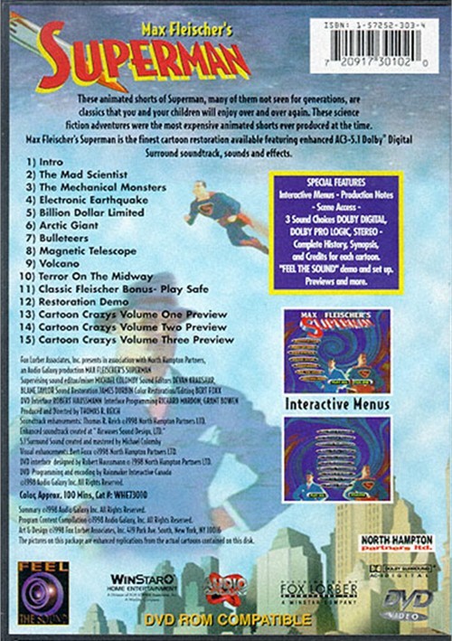 Max Fleischer's Superman (Animation) (DVD 1998) | DVD Empire