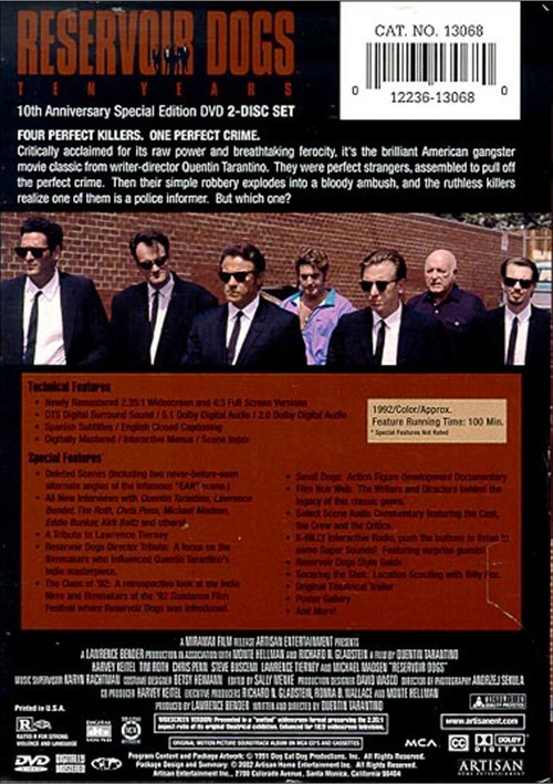 Reservoir Dogs: (Mr. Brown) 10th Anniversary Special Edition (DVD 1992 ...