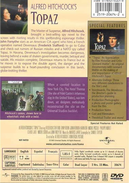 Topaz (DVD 1969) | DVD Empire