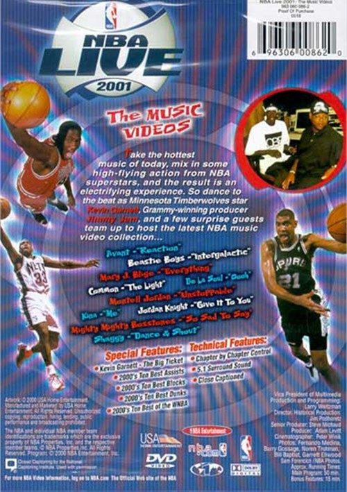 NBA Live 2001: The Music Videos (DVD 2000) | DVD Empire