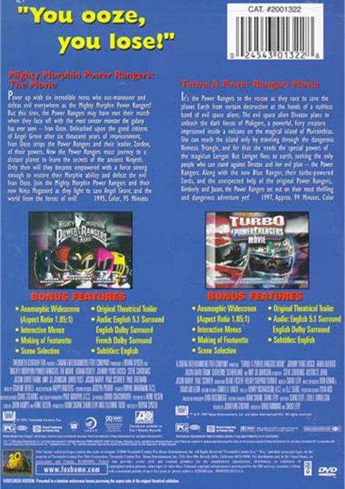 Mighty Morphin Power Rangers: The Movie/ Turbo: A Power Rangers Movie ...