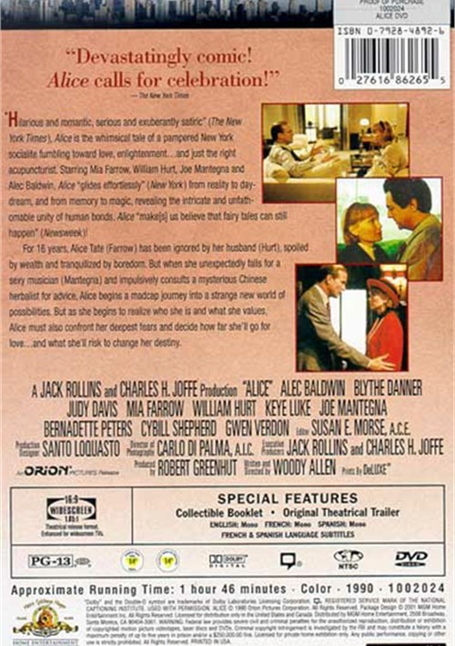 Alice (DVD 1990) | DVD Empire