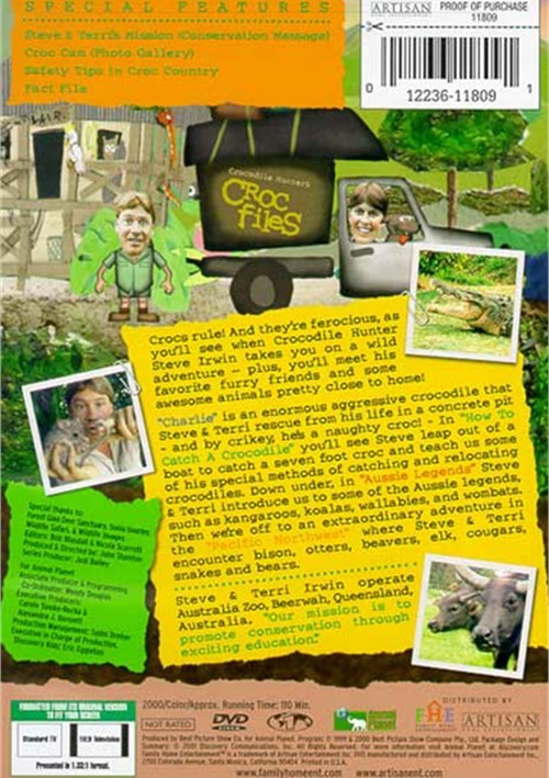 Crocodile Hunter's Croc Files (DVD 2000) | DVD Empire