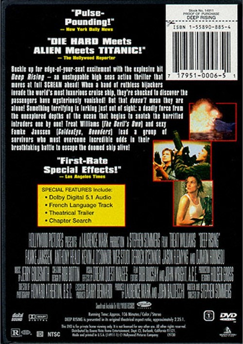 Deep Rising (DVD 1998) | DVD Empire