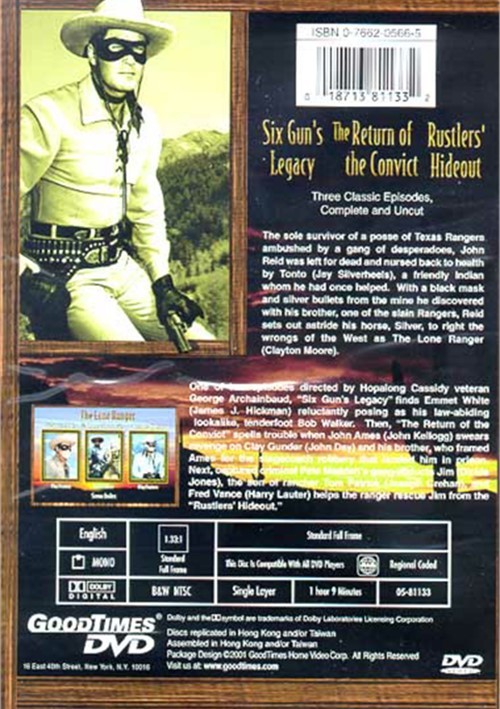Lone Ranger: Six Gun's Legacy/ The Return Of The Convict/ Rustlers ...