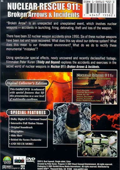 Nuclear Rescue 911: Broken Arrows & Incidents (DVD 2001) | DVD Empire