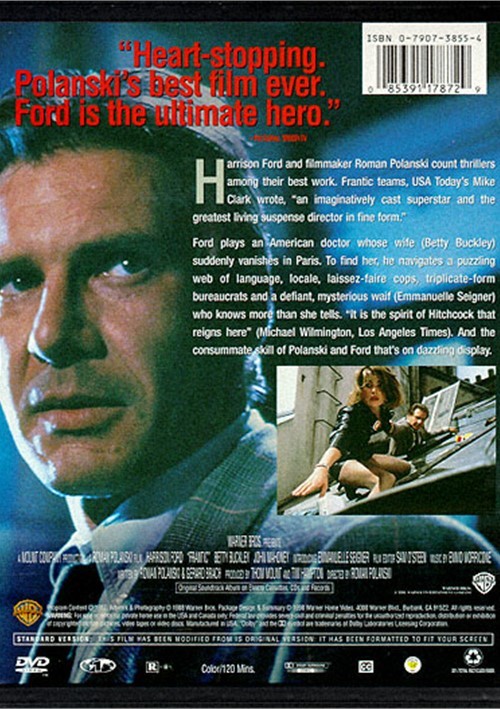 Frantic (DVD 1988) | DVD Empire