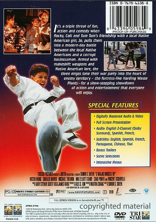 3 Ninjas: Knuckle Up (DVD 2001) | DVD Empire