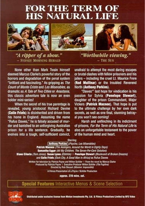 For The Term Of His Natural Life (DVD 1982) | DVD Empire