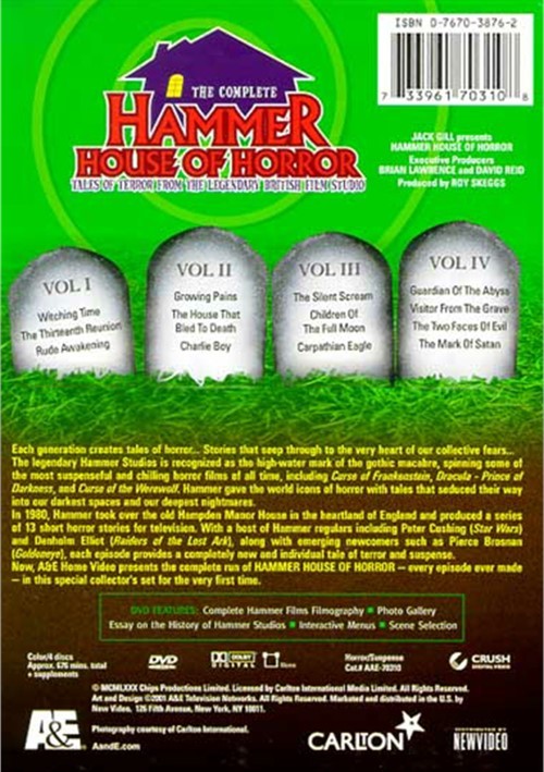 Complete Hammer House Of Horror, The (DVD 1980) | DVD Empire
