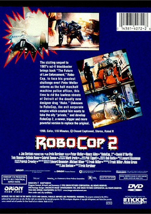 Robocop 2 (DVD 1990) | DVD Empire