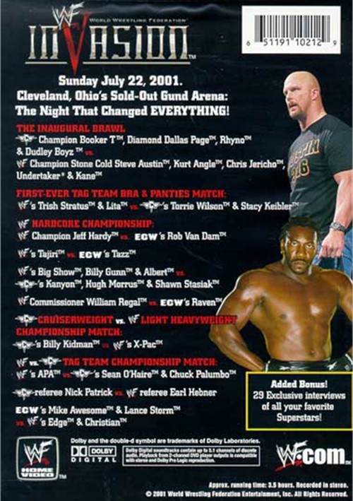 WWF: Invasion 2001 (DVD 2001) | DVD Empire