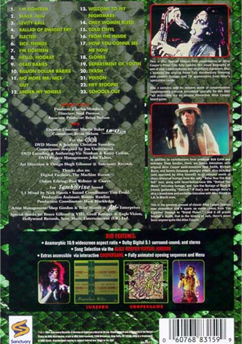 Alice Cooper: The Alice Cooper Story (DVD 2001) | DVD Empire