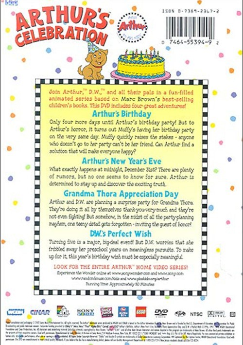 Arthur's Celebration (DVD 2002) | DVD Empire