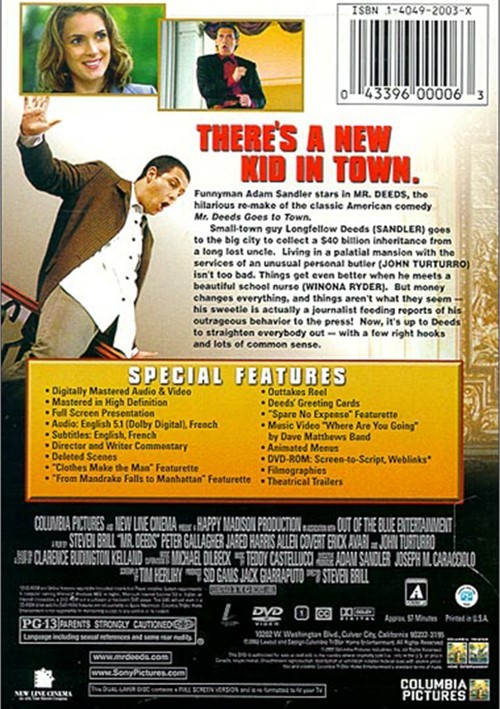 Mr. Deeds (Full Screen) (DVD 2002) | DVD Empire