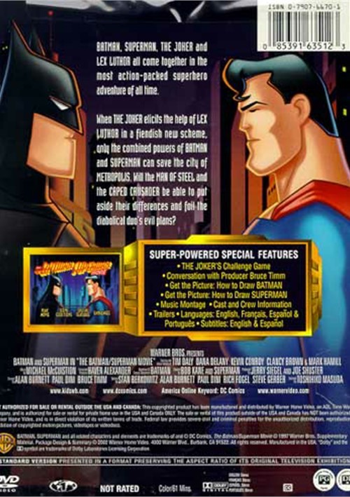 Batman Superman Movie, The (DVD 1997) | DVD Empire