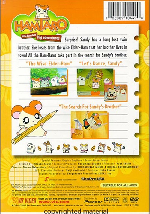 Hamtaro: Volume 3 - A Surprise Party (DVD 2000) | DVD Empire