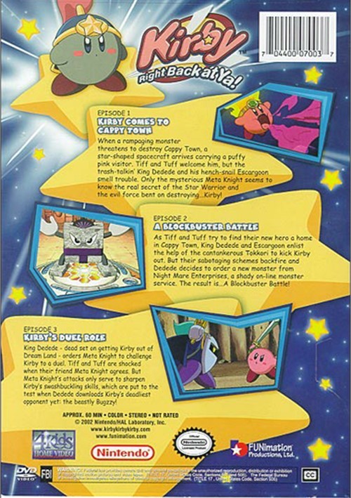 Kirby: Kirby Comes To Cappy Town (DVD 2002) | DVD Empire