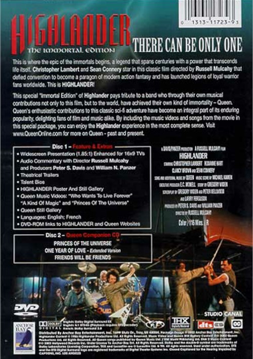 Highlander: The Immortal Edition (DVD 1986) | DVD Empire