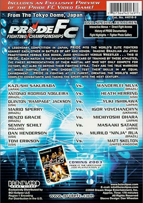 Pride FC: Championship Chaos (DVD 2002) | DVD Empire