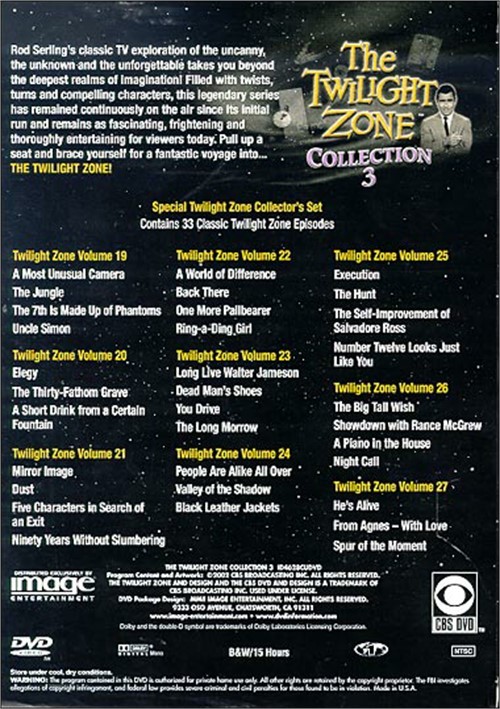 Twilight Zone, The: Collection 3 (DVD 2002) | DVD Empire