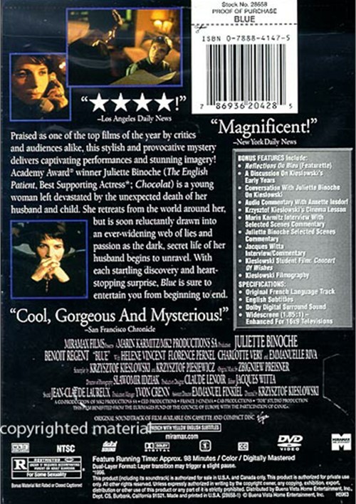 Blue (DVD 1993) | DVD Empire
