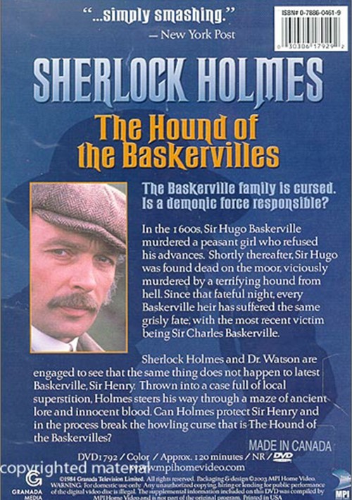 Sherlock Holmes: The Hound Of The Baskervilles (DVD 1984) | DVD Empire