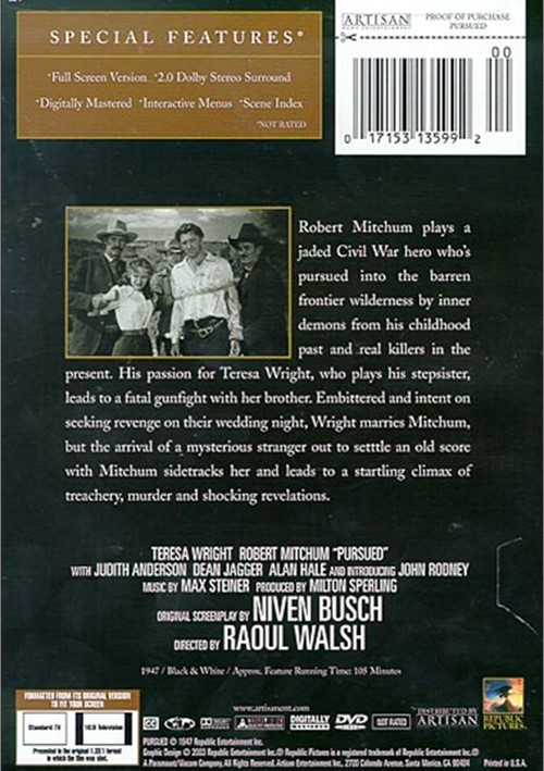Pursued (DVD 1947) | DVD Empire
