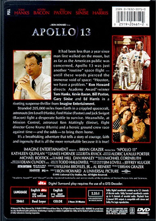 Apollo 13 (DTS) (DVD 1995) | DVD Empire