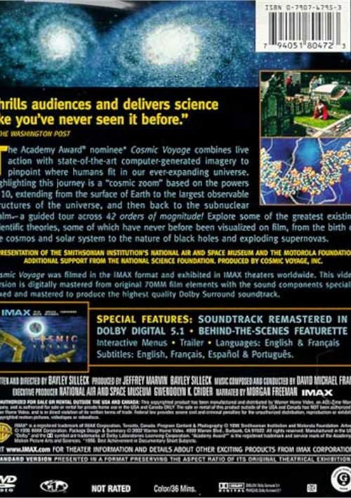 IMAX: Cosmic Voyage (DVD 1996) | DVD Empire