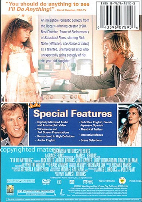I'll Do Anything (DVD 1994) | DVD Empire