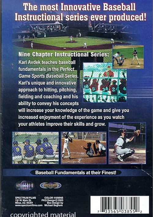 Perfect Game Sports: Baseball (DVD 2003) | DVD Empire