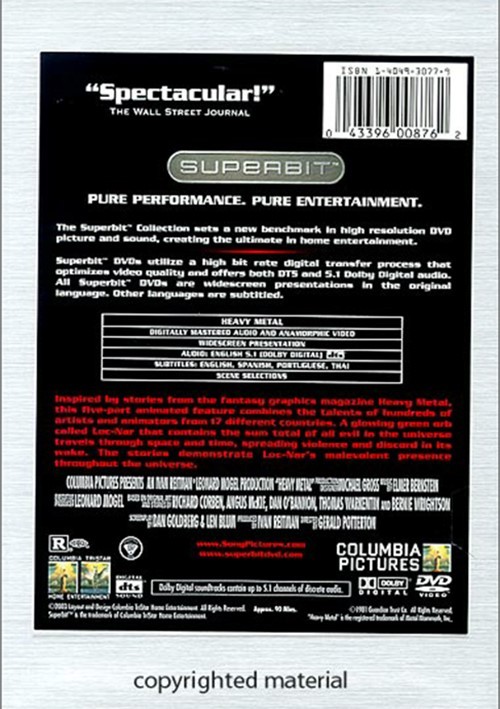 Heavy Metal (Superbit) (DVD 1981) | DVD Empire