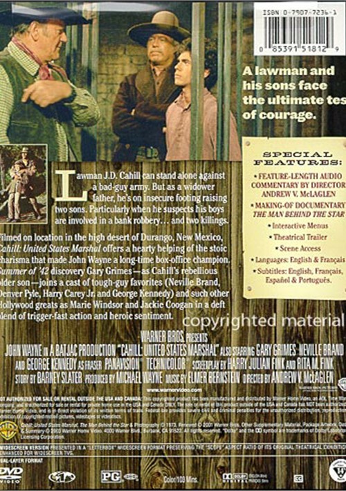Cahill: U.S. Marshall (DVD 1973) | DVD Empire